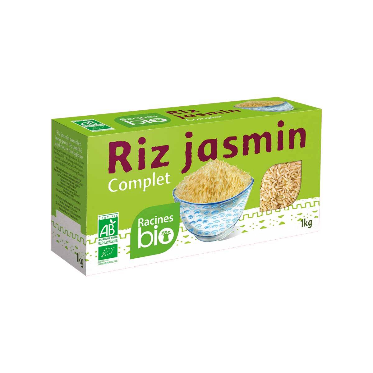 Riz Jasmin Complet RACINES BIO 1 kg - DDM 16/03/2022